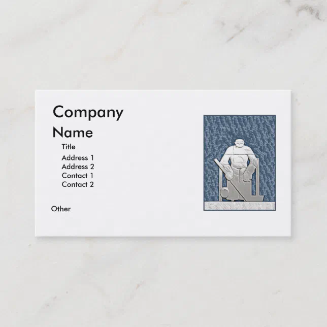 Ice Hockey Business Card | Zazzle