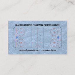 Ice Hockey Coach Business Card | Zazzle