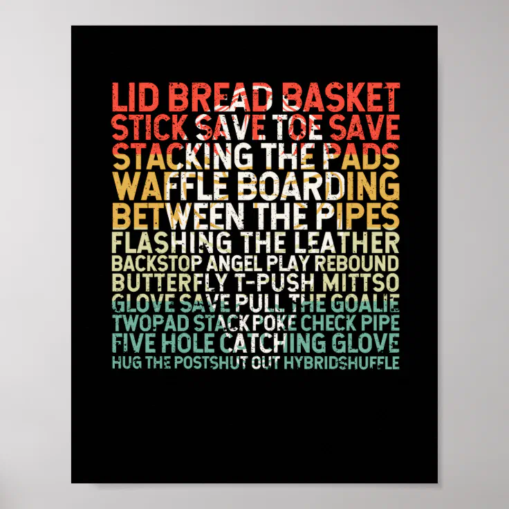 Ice Hockey Goalie Quote Winter Sports Player Poster | Zazzle