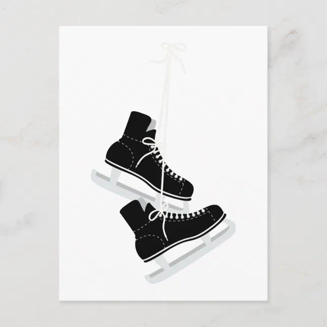 Ice Hockey Skates Postcard | Zazzle