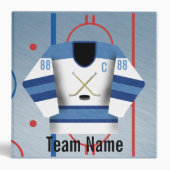 Ice Hockey Team Jersey Playbook Binder | Zazzle