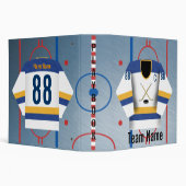 Ice Hockey Team Jersey Playbook Binder | Zazzle