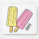 Ice pop cartoon illustration mouse pad | Zazzle
