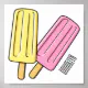 Ice pop cartoon illustration poster | Zazzle