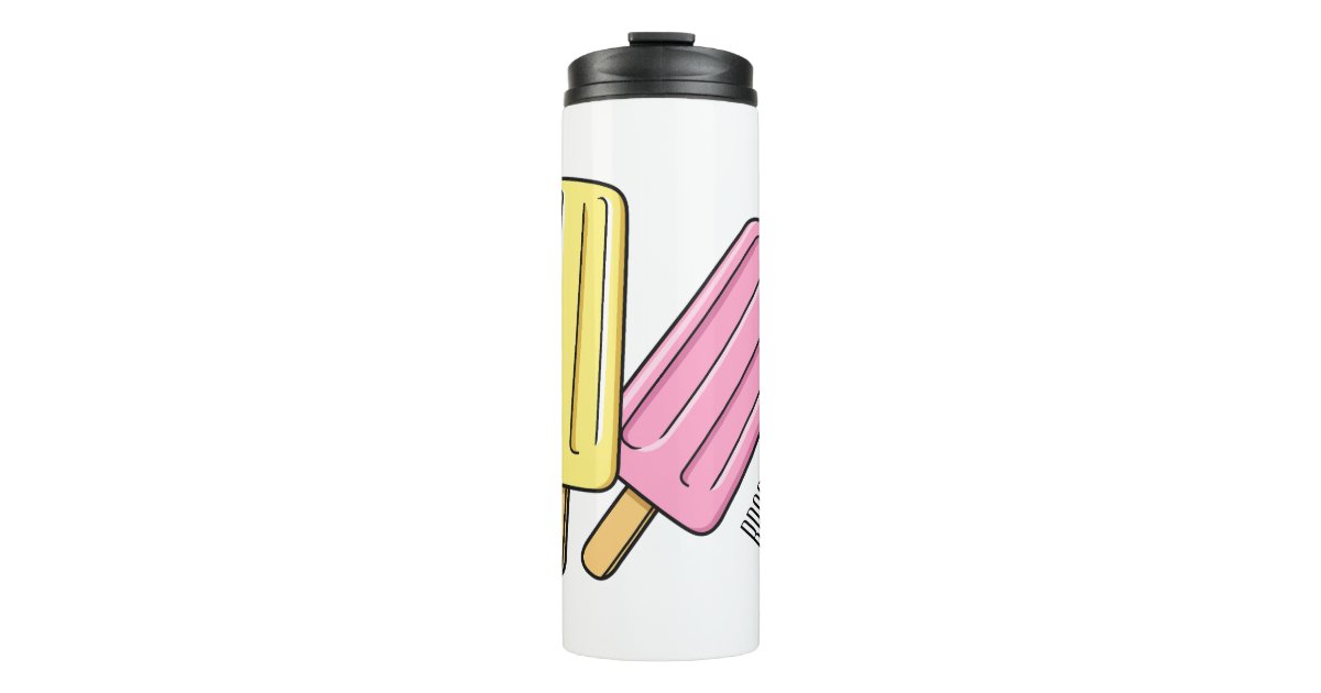 Ice pop cartoon illustration thermal tumbler | Zazzle