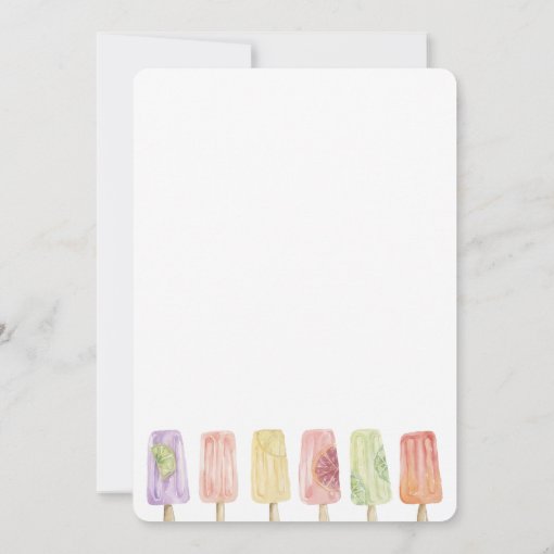 Ice Pop Cocktail Bridal Shower Infused With Love Invitation | Zazzle