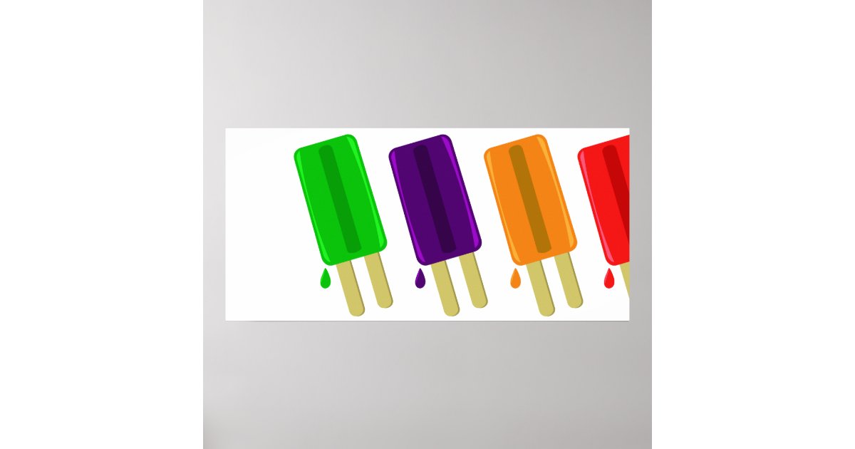 ICE POPS poster | Zazzle.com