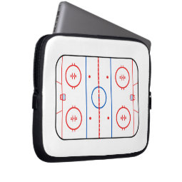 Ice Rink Diagram Hockey Game Companion Laptop Sleeve | Zazzle