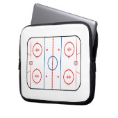 Ice Rink Diagram Hockey Game Companion Laptop Sleeve | Zazzle