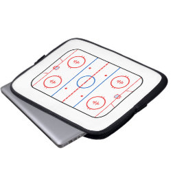 Ice Rink Diagram Hockey Game Companion Laptop Sleeve | Zazzle