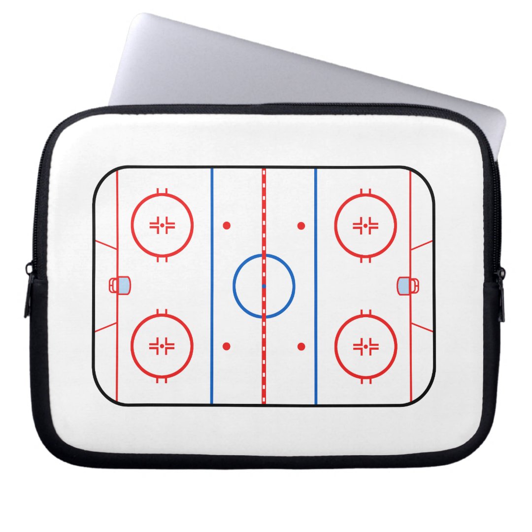 Ice Rink Diagram Hockey Game Companion Laptop Sleeve | Zazzle