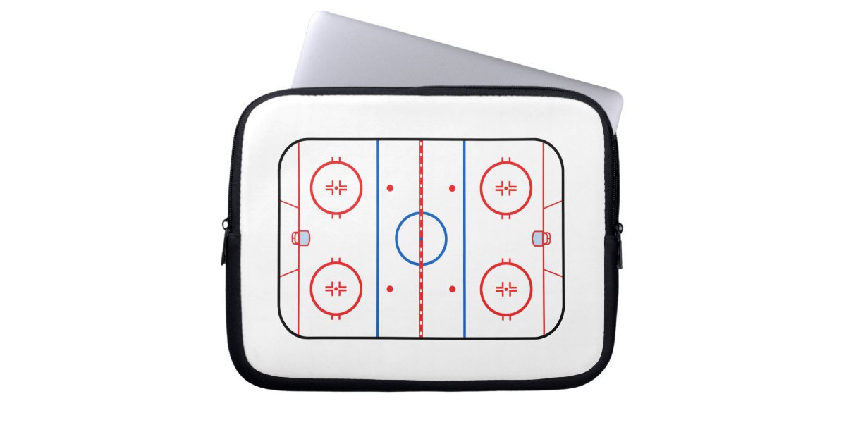 Ice Rink Diagram Hockey Game Companion Laptop Sleeve | Zazzle