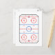 Ice Rink Diagram Hockey Game Companion Postcard | Zazzle
