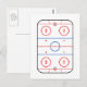Ice Rink Diagram Hockey Game Companion Postcard | Zazzle