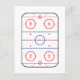 Ice Rink Diagram Hockey Game Companion Postcard | Zazzle