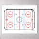 Ice Rink Diagram Hockey Game Companion Poster | Zazzle