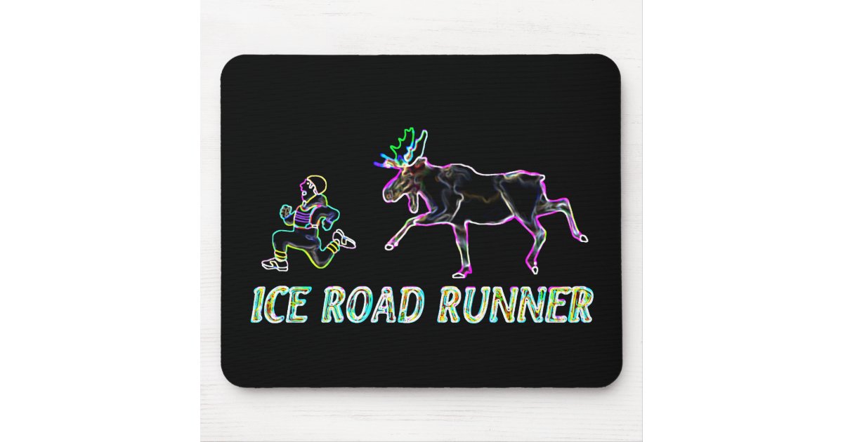 Ice Road Runner Mouse Pad | Zazzle