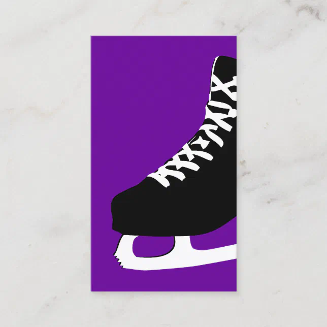 ice skate business card | Zazzle