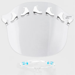 Ice Skate Winter Skating Sports Face Shield | Zazzle