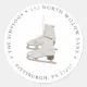Ice Skates Return Address Classic Round Sticker | Zazzle
