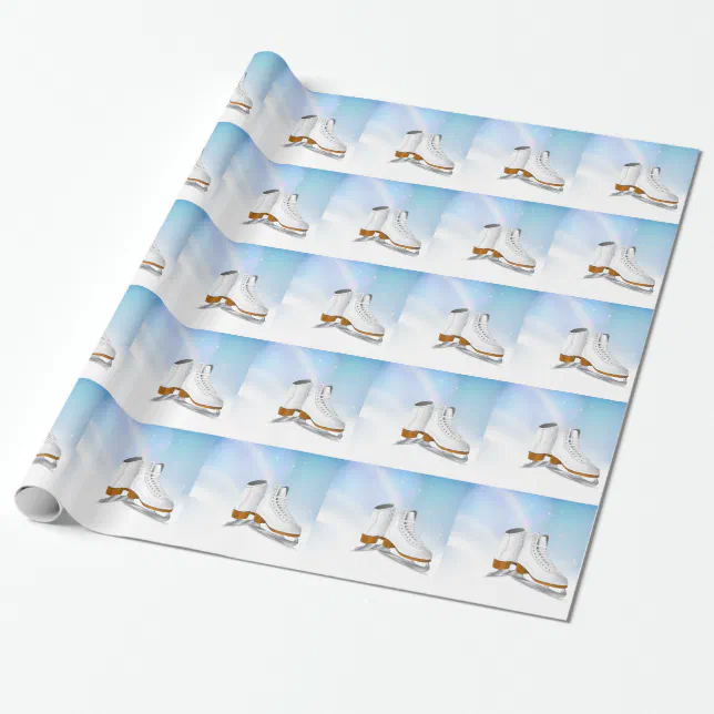 Ice Skates Wrapping Paper | Zazzle