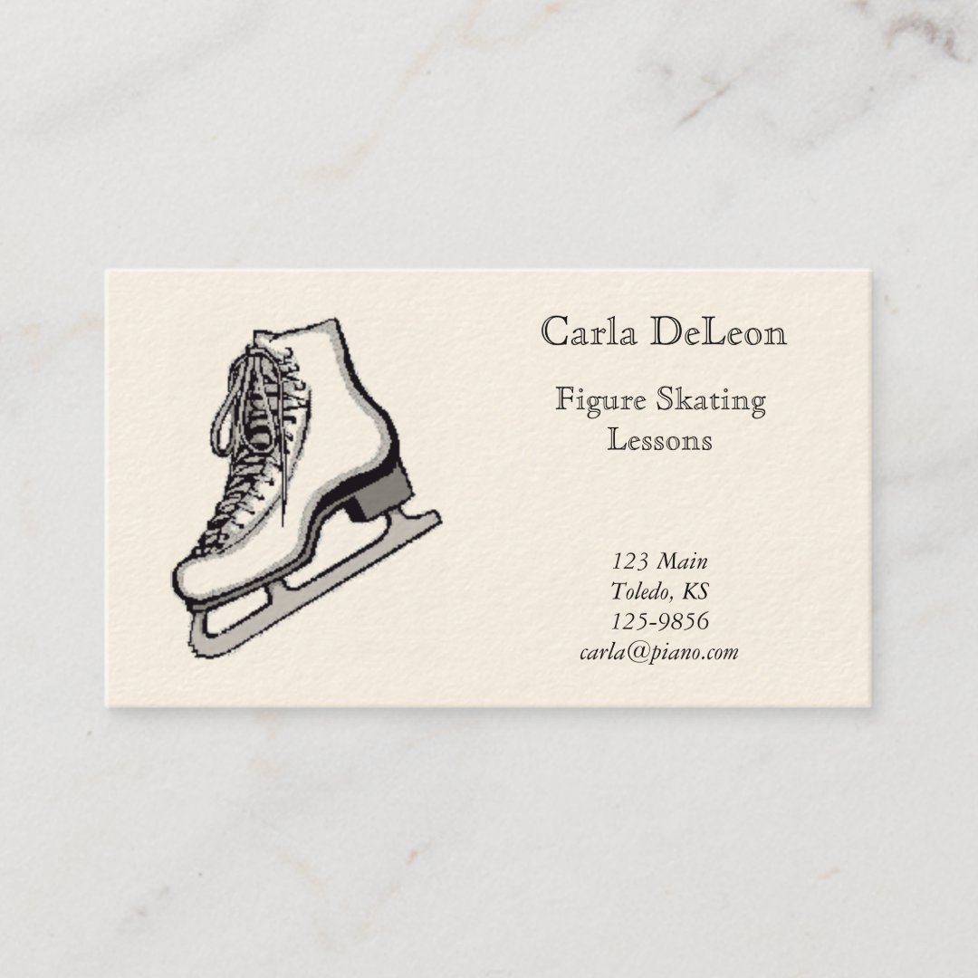 Ice Skating Business Card | Zazzle