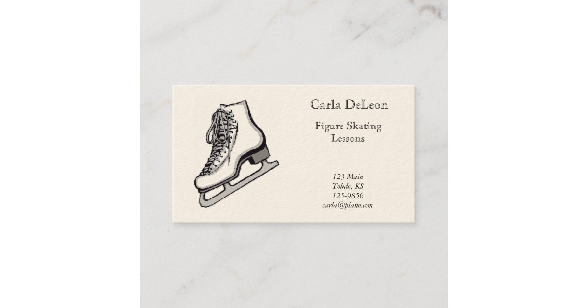Ice Skating Business Card | Zazzle