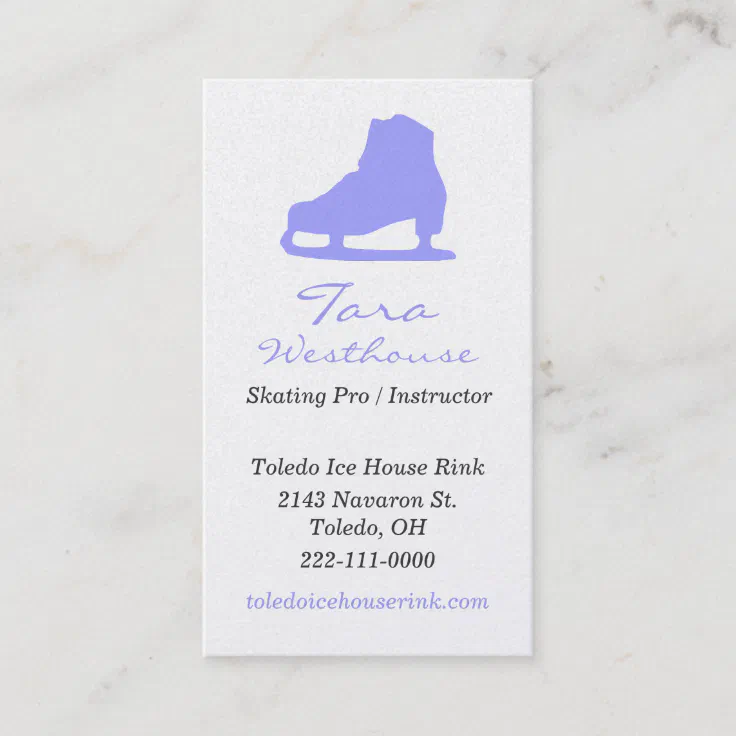 Ice Skating Business Card | Zazzle