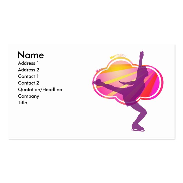 Ice Skating Business Card - Customizable!
