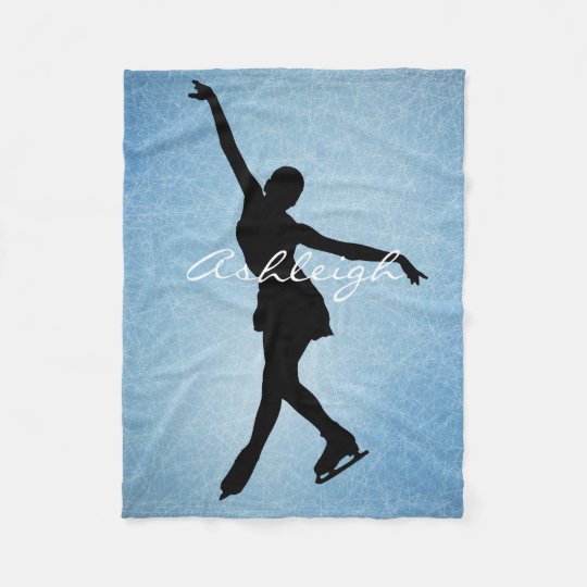 Ice Skating Figure Skating Design Fleece Blanket | Zazzle.com