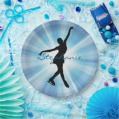 Ice Skating/Figure Skating Paper Party Plate | Zazzle