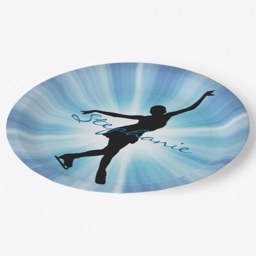 Ice Skating/Figure Skating Paper Party Plate | Zazzle