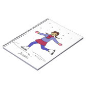 Ice Skating Girl Figure Skater Notebook | Zazzle