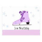 I love figure skating- blue postcard | Zazzle.com