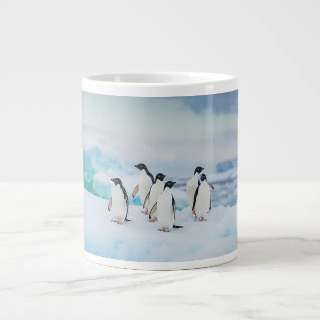 Ice & Snow | Adelie Penguins Antarctica Giant Coffee Mug | Zazzle