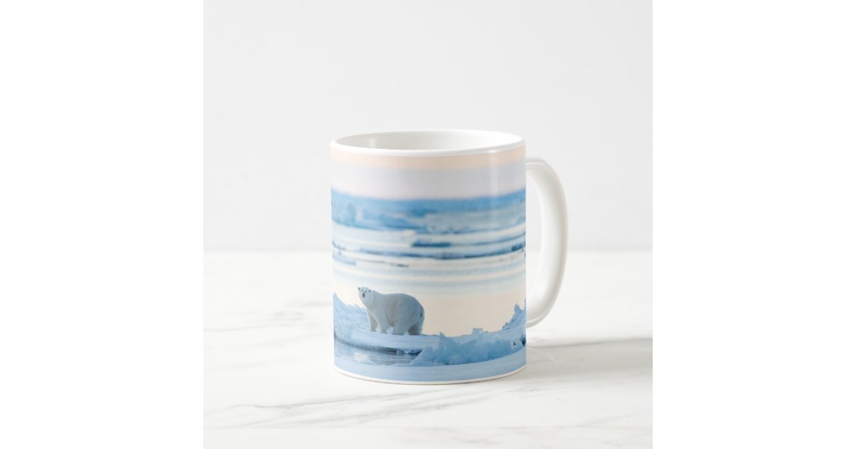 Ice & Snow | Polar Bear Iceberg Norway Coffee Mug | Zazzle