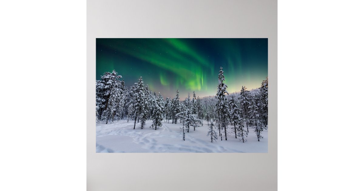 Ice & Snow | Winter Landscape, Finland Poster | Zazzle