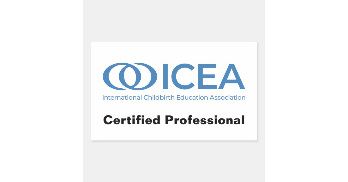 ICEA Certified Professional Stickers | Zazzle