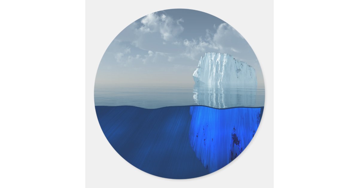 Iceberg Classic Round Sticker | Zazzle