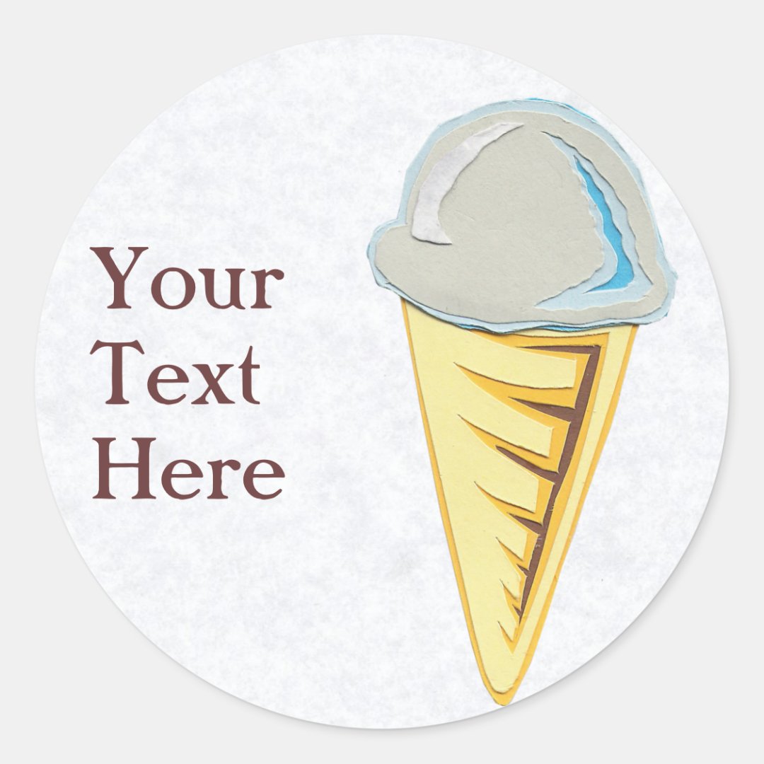 Icecream Cone Stickers | Zazzle