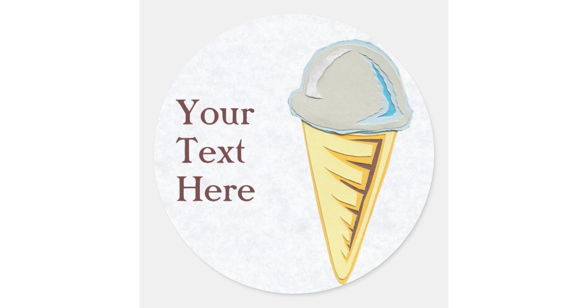 Icecream Cone Stickers | Zazzle