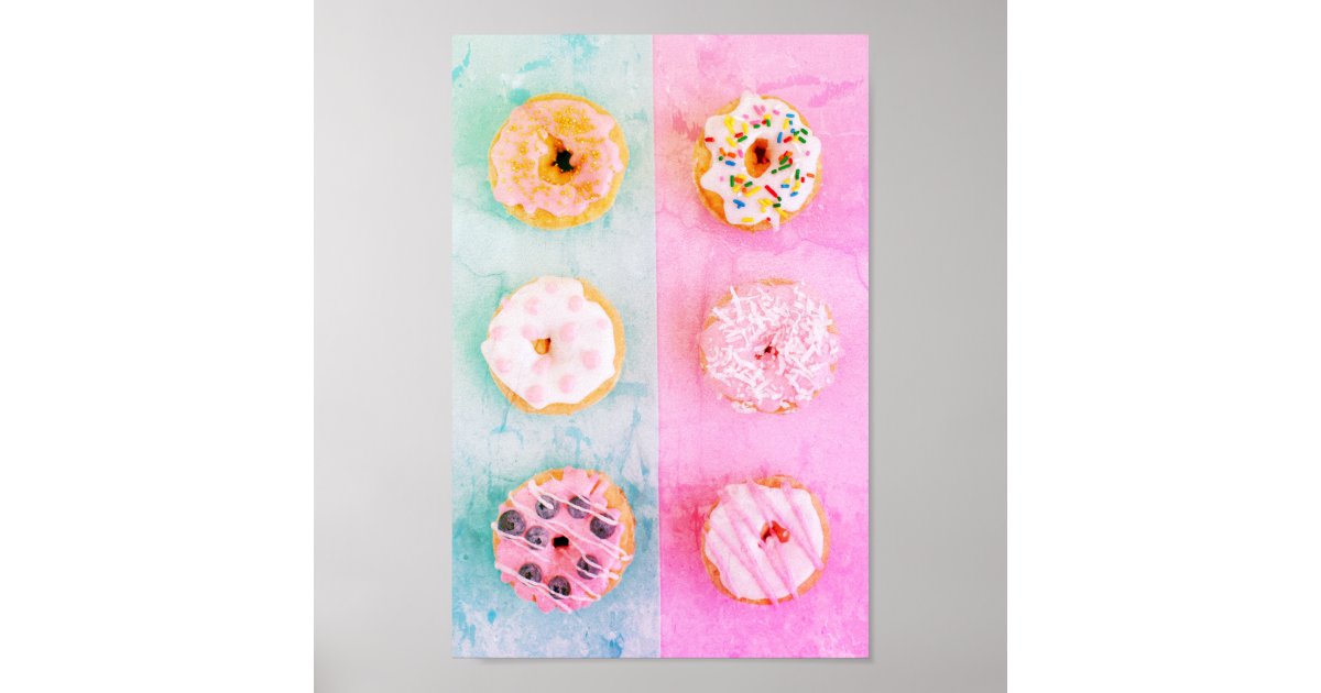 ICED DONUTS POSTER | Zazzle