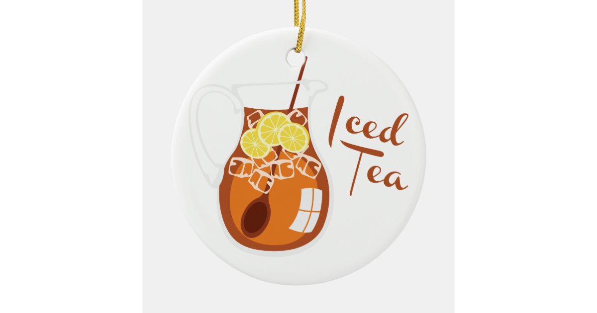 Iced Tea Ceramic Ornament | Zazzle