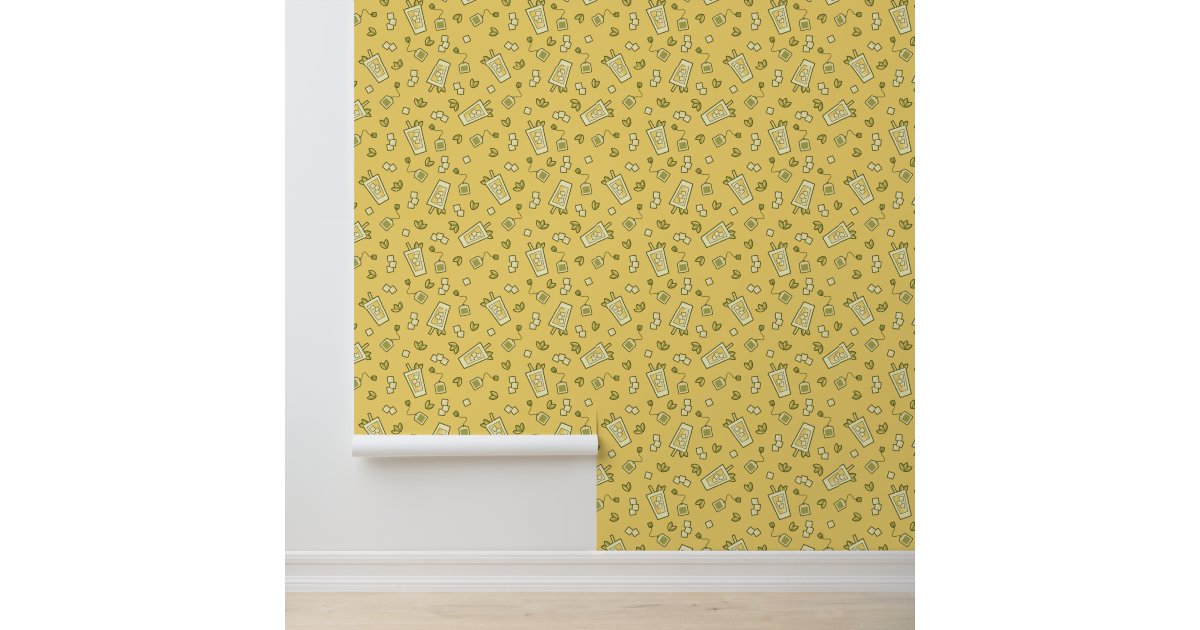Iced Tea Pattern Wallpaper | Zazzle