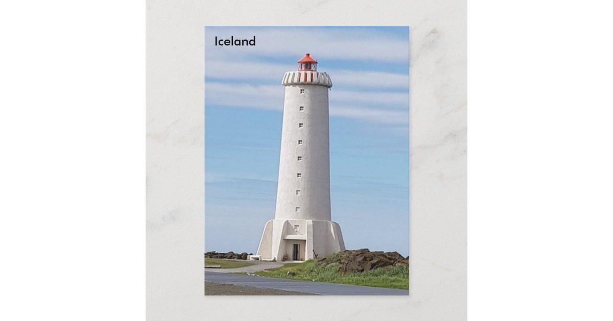 Iceland, Akranes Lighthouse Postcard | Zazzle
