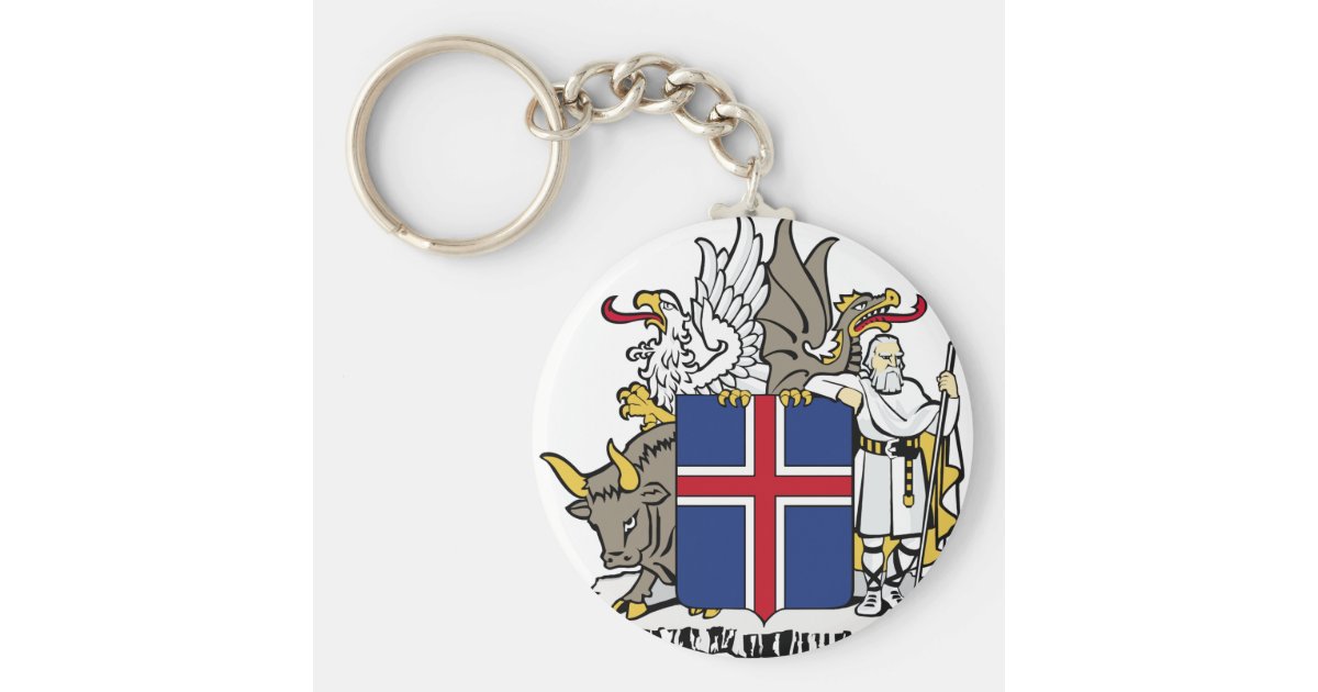 iceland emblem keychain | Zazzle.com