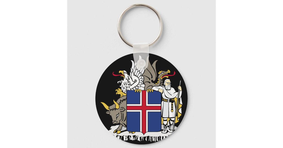 iceland emblem keychain | Zazzle