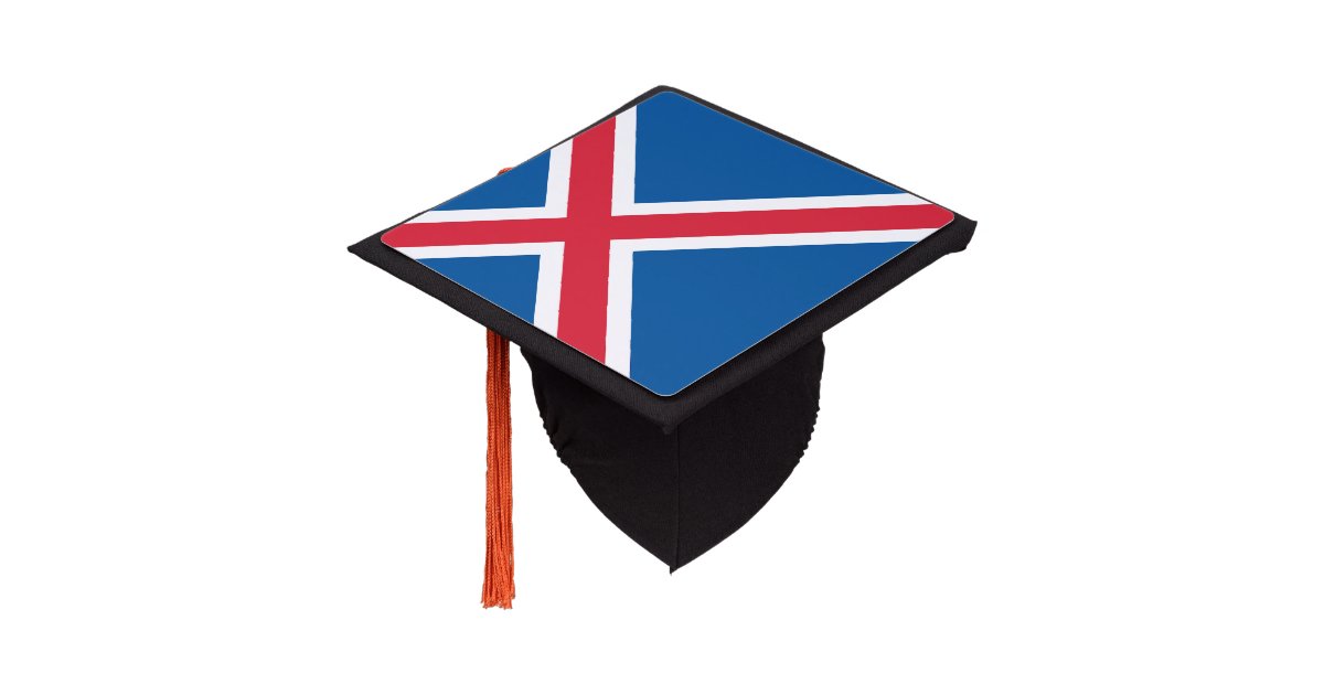 Iceland Flag Graduation Cap Topper | Zazzle