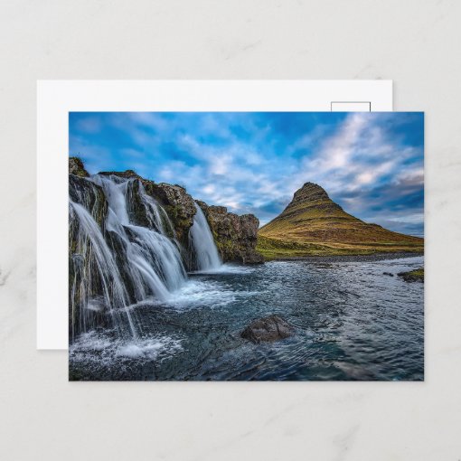 Iceland Waterfall Postcard | Zazzle