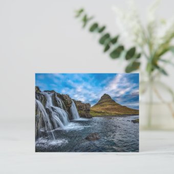 Iceland Waterfall Postcard | Zazzle